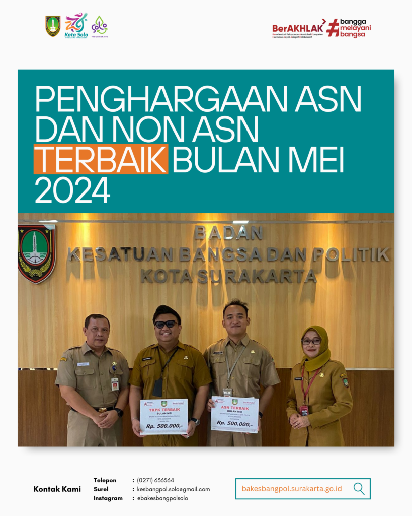 Penghargaan pegawai ASN dan Non ASN Terbaik bulan Mei 2024 ...